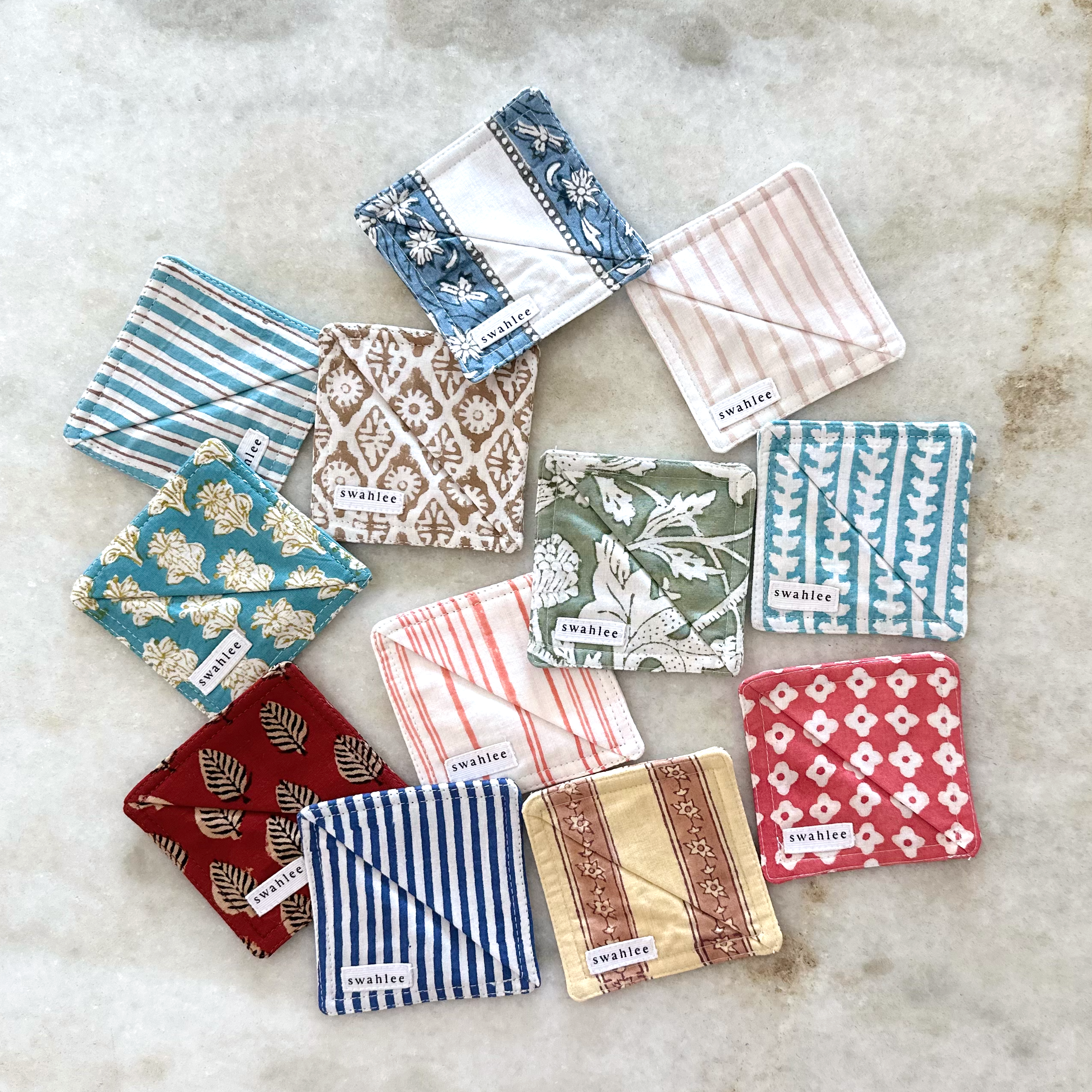 Block Print Corner Bookmarks – Swahlee